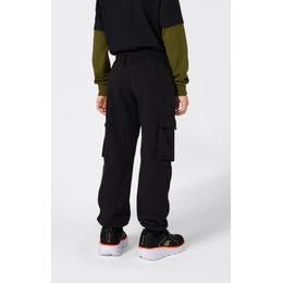 Champion M&auml;dchen Jogginghose, schwarz, Gr. L, Obermaterial: 73% Baumwolle, 27% Polyester, Hosen, aus Baumwolle und Polyester, in mehreren Gr&ouml;&szlig;en