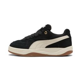 Puma Damen Sneaker "PARK LUNA SD", Gr. 37,5, schwarz, Leder, unifarben, Schuhe, aus Leder, mit Schn&uuml;rverschluss, mit Innenmaterial aus Textil