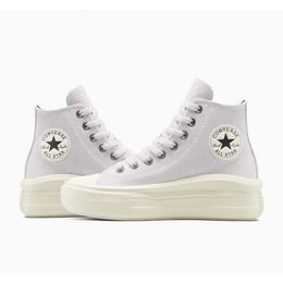 Converse Damen Sneaker "CHUCK TAYLOR ALL STAR MOVE", Gr. 39,5bone cold, egret, schwarz, Leder, Schuhe