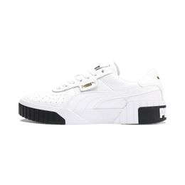 Puma Damen Sneaker "CALI WN'S", Gr. 36, schwarz-wei&szlig;, Leder, unifarben, Schuhe, aus Leder, atmungsaktiv, mit SOFTFOAM+ D&auml;mpfung