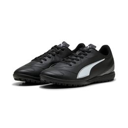 Puma Herren Fu&szlig;ballschuh "VITORIA II TT", Gr. 42, schwarz-wei&szlig;, Synthetik, Schuhe, f&uuml;r synthetische Hartpl&auml;tze, mit Schn&uuml;rverschluss