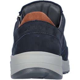 Waldl&auml;ufer WALDL&Auml;UFER Herren Sneaker "K-JOHN", Gr. 11,5dunkelblau, cognac, Nubukleder, unifarben mit Farbeinsatz, Schuhe, Schn&uuml;rschuh, Bequemschuh, H-Weite, mit