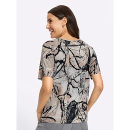 Lady Damen Print-Shirt "Kurzarm-Shirt", bunt, Gr. 36, bedruckt, gebl&uuml;mt, gemustert, mehrfarbig, 95% Viskose, 5% Elasthan, Shirts