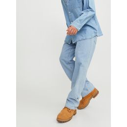 Jack & Jones JACK & JONES Herren Relax-fit-Jeans "JJIALEX JJORIGINAL SQ 738", blau, Gr. 31, Abriebeffekte, Denim/Jeans, Obermaterial: 100% Baumwolle, Jeans,