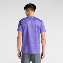 New Balance Herren Laufshirt "SPORT ESSENTIAL PRINTED T-SHIRT", lila, Gr. XL, Obermaterial: 100% Polyester, Shirts, f&uuml;r Lauftraining und vielseitige