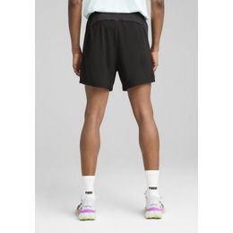 Puma Herren Laufshorts "M RUN VELOCITY 5 SHORT", schwarz, Gr. XL, unifarben, Obermaterial: 88% Polyester, 12% Elasthan, Hosen, mit DryCELL