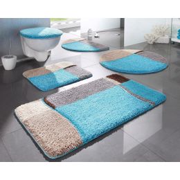 Badematte OTTO HOME, H:20mm, blau, Kunstfaser, Badematten, "Belio, Badvorleger, Badezimmer Teppich", Badematte, Badteppich, Badematten auch als 2