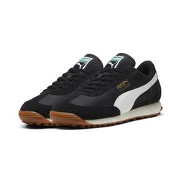 Puma Damen Sneaker "EASY RIDER VINTAGE", Gr. 41, schwarz-wei&szlig;, Textil, mehrfarbig, Schuhe, mit Wildleder-Overlays, mit ProFoam-D&auml;mpfungstechnologie