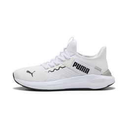 Puma Damen Laufschuh "SOFTRIDE ENZO 5 SLIP TECH", Gr. 46, schwarz-wei&szlig;, Textil, Schuhe, SLIPTECH Technologie: praktisches Anziehen ohne H&auml;nde