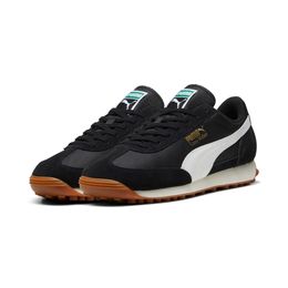 Puma Damen Sneaker "EASY RIDER VINTAGE", Gr. 42, schwarz-wei&szlig;, Textil, mehrfarbig, Schuhe, mit Wildleder-Overlays, mit ProFoam-D&auml;mpfungstechnologie