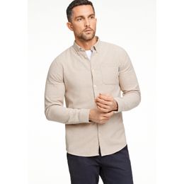 LINDBERGH Herren Flanellhemd "Freizeithemd Relaxed Fit", beige, Gr. XL, Obermaterial: 100% Baumwolle, Hemden
