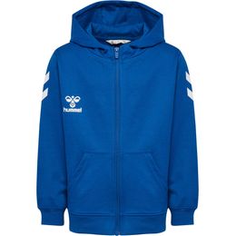 Hummel Sportsweatjacke Jungen Gr&ouml;&szlig;e 164 blau / wei&szlig;