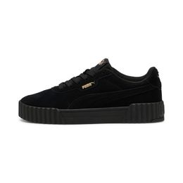 Puma Damen Sneaker "CARINA 30 SD", Gr. 41, schwarz, Schuhe, aus Wildleder, mit SOFTFOAM+ Einlegesohle, mit Schn&uuml;rung