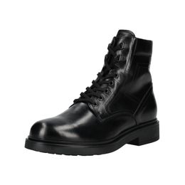 Nero Giardini Herren Schn&uuml;rstiefelette "Nero Giardini Stiefelette Leder", Gr. 43, schwarz, Leder, Schuhe