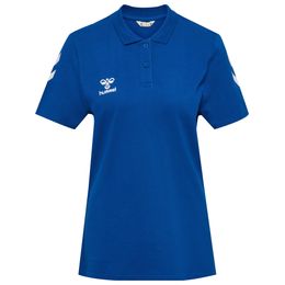 Hummel Poloshirt 'Go 2.0' Damen Gr&ouml;&szlig;e XS royalblau / wei&szlig;