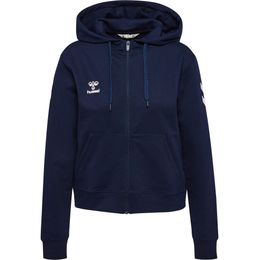 Hummel Sweatjacke 'GO 2.0' Damen Gr&ouml;&szlig;e XXL dunkelblau / wei&szlig;