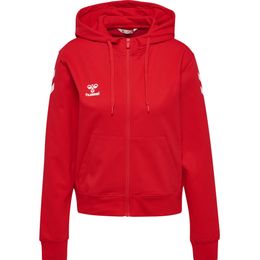 Hummel Sweatjacke 'Go 2.0' Damen Gr&ouml;&szlig;e XS rot / wei&szlig;