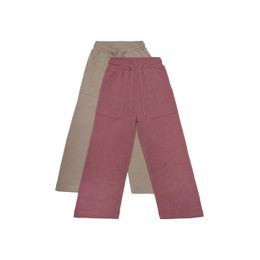 Minymo M&auml;dchen Sweatpants "Sweatpants MISweat pant (2-pack)", rot, Gr. 116, Obermaterial: 60% Baumwolle CO. 40% Polyester PES., Hosen