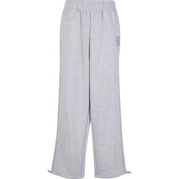 Karl Kani Herren Jogginghose "Karl Kani KK Os Sidestripe Sweatpants", grau, Gr. XL, 70% Baumwolle, 30% Polyester, Hosen