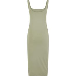 Urban Classics Damen Shirtkleid "Urban Classics Ladies Basic Long Cotton Jersey Dress", beige, Gr. XXL, unifarben, 95% Baumwolle, 5% Elasthan, Kleider