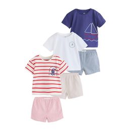 next Set boy Beige, Blue, White size 6-9 mths