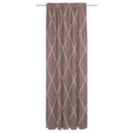 Vorhang ADAM "Casket Valdelana Light" Gr. 1, rot (dunkelrot), B:142cm H:145cm, Jacquard, Baumwolle, Gardinen, aus 100% Bio-Baumwolle