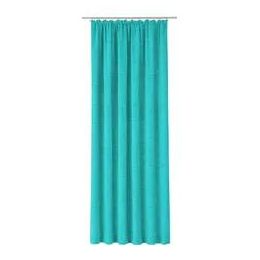 Vorhang WIRTH "B-Holmsund" Gr. 10, blau (t&uuml;rkis), B:172cm H:225cm, Chenille, Polyacryl, Gardinen