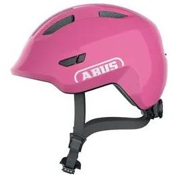 Kinderfahrradhelm Abus "SMILEY 3.0" Gr. S, rosa (shiny pink), Helme, Kinder, S Kopfumfang: 45cm - 50cm