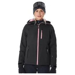 Skijacke Killtec "KSW 276 WMN SKI JCKT", Damen, Gr. 48, schwarz, Obermaterial: 100% Polyester;Futter: 100% Polyamid;F&uuml;llung: 100% Polyester, Jacken Skijacke, Wasserdichte Damenjacke mit Schneefang, Atmungsaktivit&auml;t und Taschen