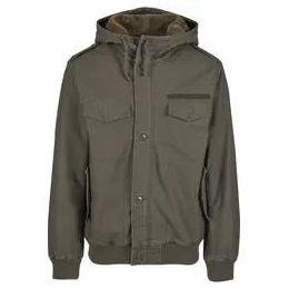 Winterjacke BRANDIT "Brandit Brandit Men BW Jacket Jacob", Herren, Gr. S, olive, 100% Baumwolle, unifarben, normal, ohne Ausschnitt, Jacken Winterjacke