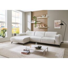Ecksofa DIE PLANBAR, B:298cm H:75cm T:174cmsantos wei&szlig;, 100% Polyester, Wohnzimmer, Sofas, "MP-IN24031", SoftSitz-Kaltschaumpolsterung, wahlweise mit