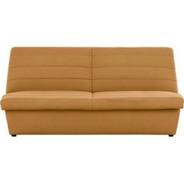 2-Sitzer "LOOKS VIII", gelb (senf), B:185cm H:92cm T:103cm, 100% Polyester, LOOKS by Wolfgang Joop, Sofas, Quersteppung, ohne Armlehnen, in zwei verschiedenen Gr&ouml;&szlig;en