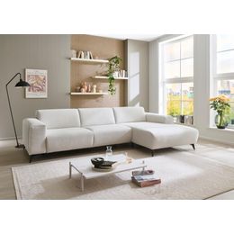 Ecksofa DIE PLANBAR, B:298cm H:75cm T:174cmsantos wei&szlig;, 100% Polyester, Wohnzimmer, Sofas, "MP-IN24031", SoftSitz-Kaltschaumpolsterung, wahlweise mit