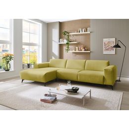 Ecksofa DIE PLANBAR, B:298cm H:75cm T:174cmsantos lemon, 100% Polyester, Wohnzimmer, Sofas, "MP-IN24031", SoftSitz-Kaltschaumpolsterung, wahlweise