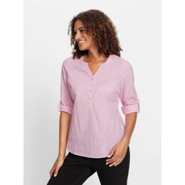 WITT Damen Schlupf-Bluse mit Kellerfalte hinten, ros&eacute;, Gr&ouml;&szlig;e 38