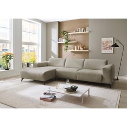 Ecksofa DIE PLANBAR, B:298cm H:75cm T:174cmsantos mandel, 100% Polyester, Wohnzimmer, Sofas, "MP-IN24031", SoftSitz-Kaltschaumpolsterung, wahlweise
