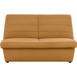 2-Sitzer "LOOKS VIII", gelb (senf), B:145cm H:92cm T:103cm, 100% Polyester, LOOKS by Wolfgang Joop, Sofas, Quersteppung, ohne Armlehnen, in zwei verschiedenen Gr&ouml;&szlig;en