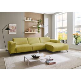 Ecksofa DIE PLANBAR, B:298cm H:75cm T:174cmsantos lemon, 100% Polyester, Wohnzimmer, Sofas, "MP-IN24031", SoftSitz-Kaltschaumpolsterung, wahlweise