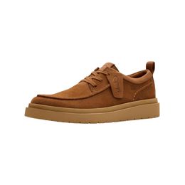 Sneaker Clarks "Clarks Sneaker Veloursleder", Herren, Gr. 43, braun (hellbraun), Veloursleder, Schuhe Sneaker