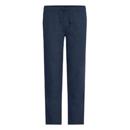 Leinenhose INDICODE "Leinenhose IDPassol", Herren, Gr. L, N-Gr, blau (navy), Obermaterial: 55% Leinen LI. 45% Baumwolle CO., Hosen