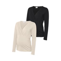 MAMALICIOUS 2er Pack Top &raquo;Mlkerrie&laquo; - Damen - Gr. L - braun