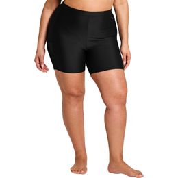 sheego Damen Badeshorts mit kleiner Tasche schwarz Gr&ouml;&szlig;e 40