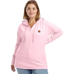sheego Damen Kapuzensweatshirt mit Nahttaschen hellros&eacute; Gr&ouml;&szlig;e 44/46