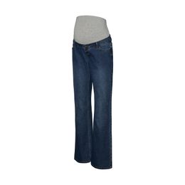 MAMALICIOUS Flared Jeans &raquo;Mledina&laquo; - Damen - Gr. 28/32 - dunkelblau