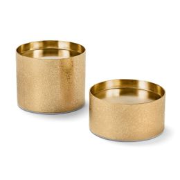 Tchibo - 2 Kerzenhalter - gold