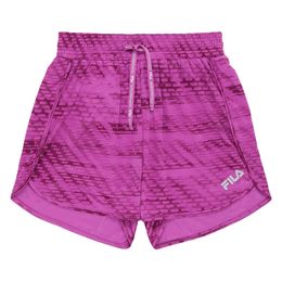 Fila Damen-Funktionsshorts - Damen - Gr. XS - lila/print