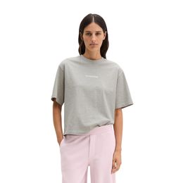 Marc O'Polo MARC O'POLO Damen T-Shirt "aus recycelter und Bio-Baumwolle"pure grau melange, Basic, Gr. S, unifarben, Obermaterial: 100% Baumwolle, Shirts