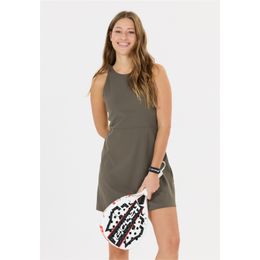 ENDURANCE ATHLECIA Jerseykleid ATHLECIA "Clancy", Damen, Gr. 34, EURO-Gr&ouml;&szlig;en, taupe, 75% Polyamid, 25% Elasthan, unifarben, kurz, Kleider Jerseykleid, mit atmungsaktivem Material