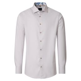 Businesshemd Venti "Venti Businesshemd uni", Herren, Gr. 42, Normalgr&ouml;&szlig;en, wei&szlig; (beige), 100% Baumwolle, unifarben, comfort fit, Hemden