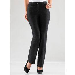 Dehnbund-Jeans COSMA, Damen, Gr. 36, Normalgr&ouml;&szlig;en, schwarz, 76% Baumwolle, 22% Polyester, 2% Elasthan, unifarben, lang, Jeans